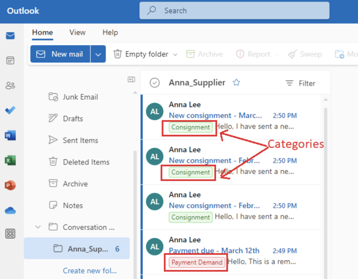 How to organize Outlook email using folders and rules