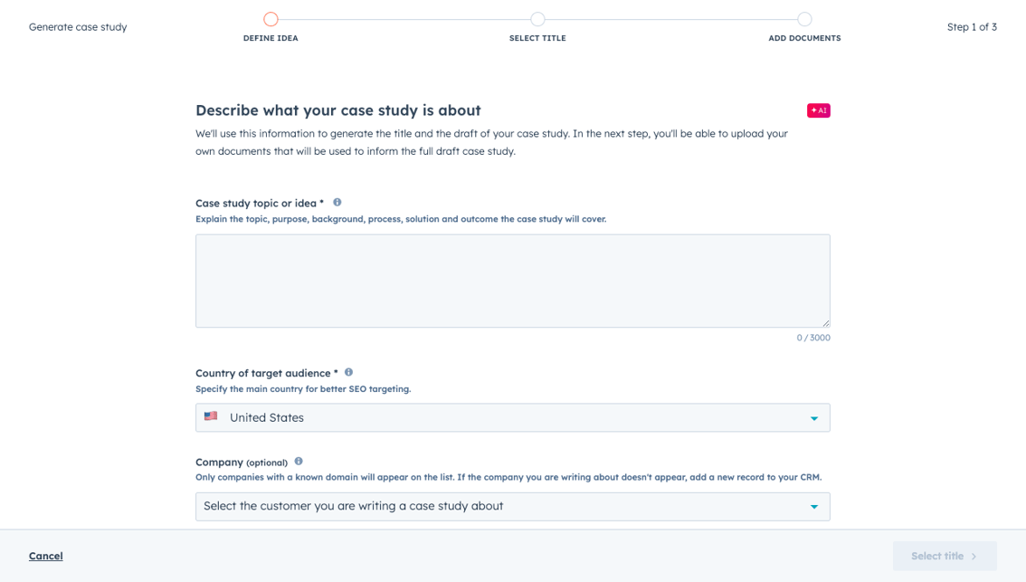 AI Case Study Generator | Create Success Stories Fast