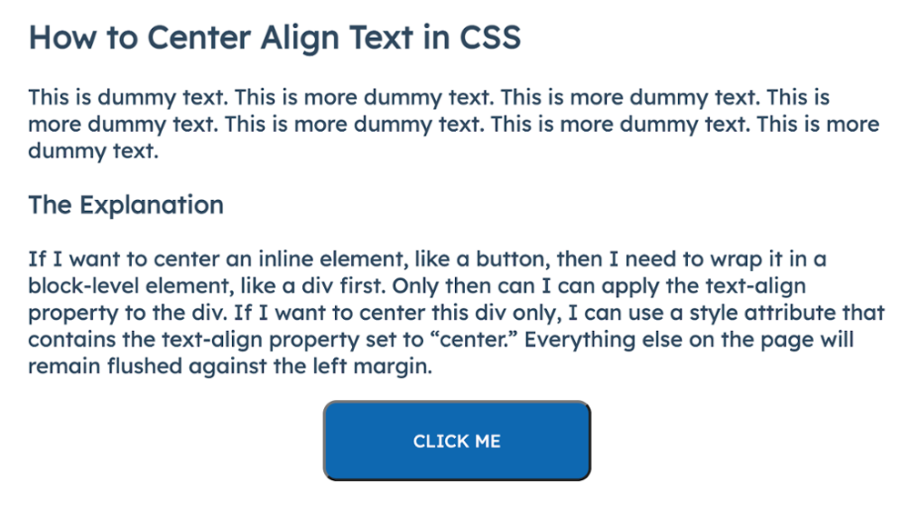 How to Center Text & Headings in CSS Using the Text-Align Property