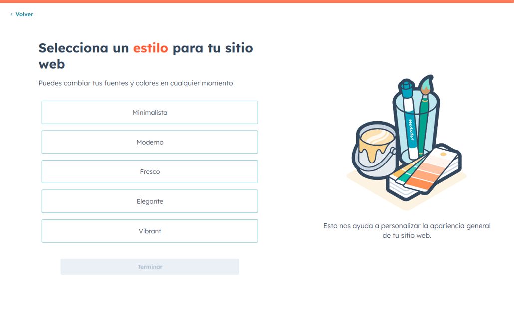 Crea tu sitio web con IA para empresas | HubSpot