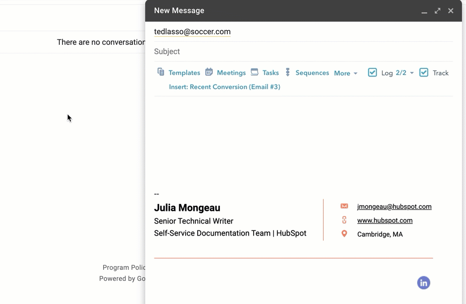 Use sales tools in the HubSpot Sales Chrome extension