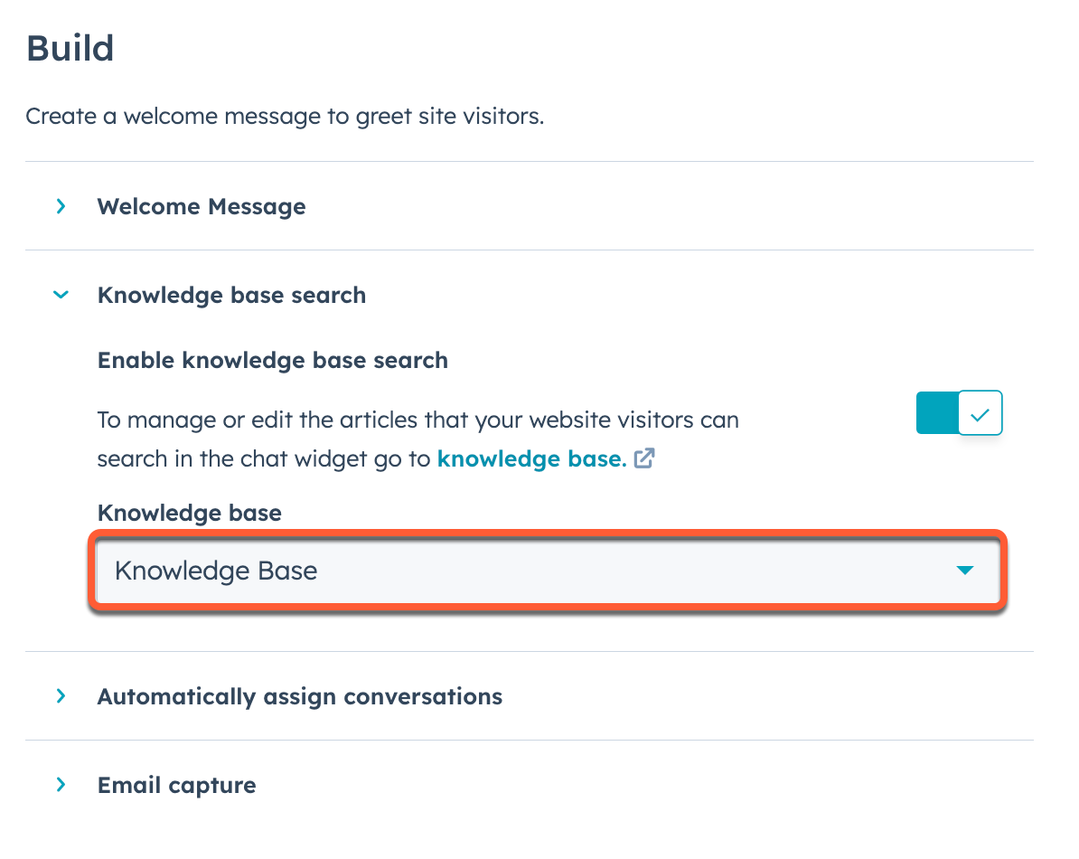Create and manage multiple knowledge bases
