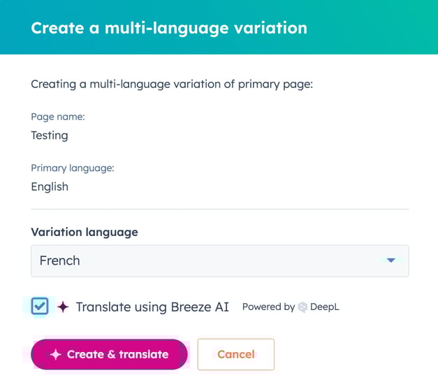Automatically translate multi-language content Automatically translate multi-language content