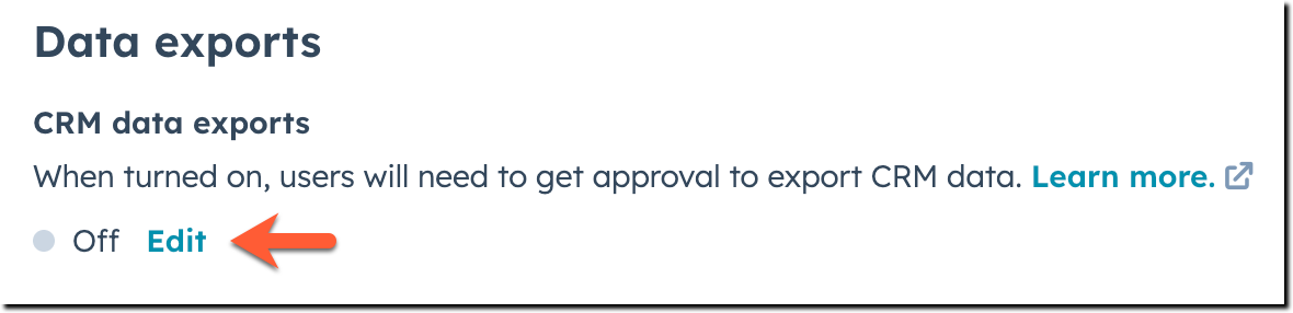 Require approvals for exports (BETA)