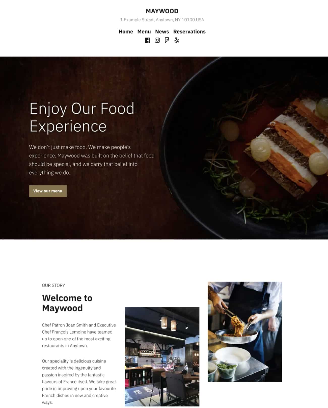 Our 25 Favorite Restaurant Website Templates