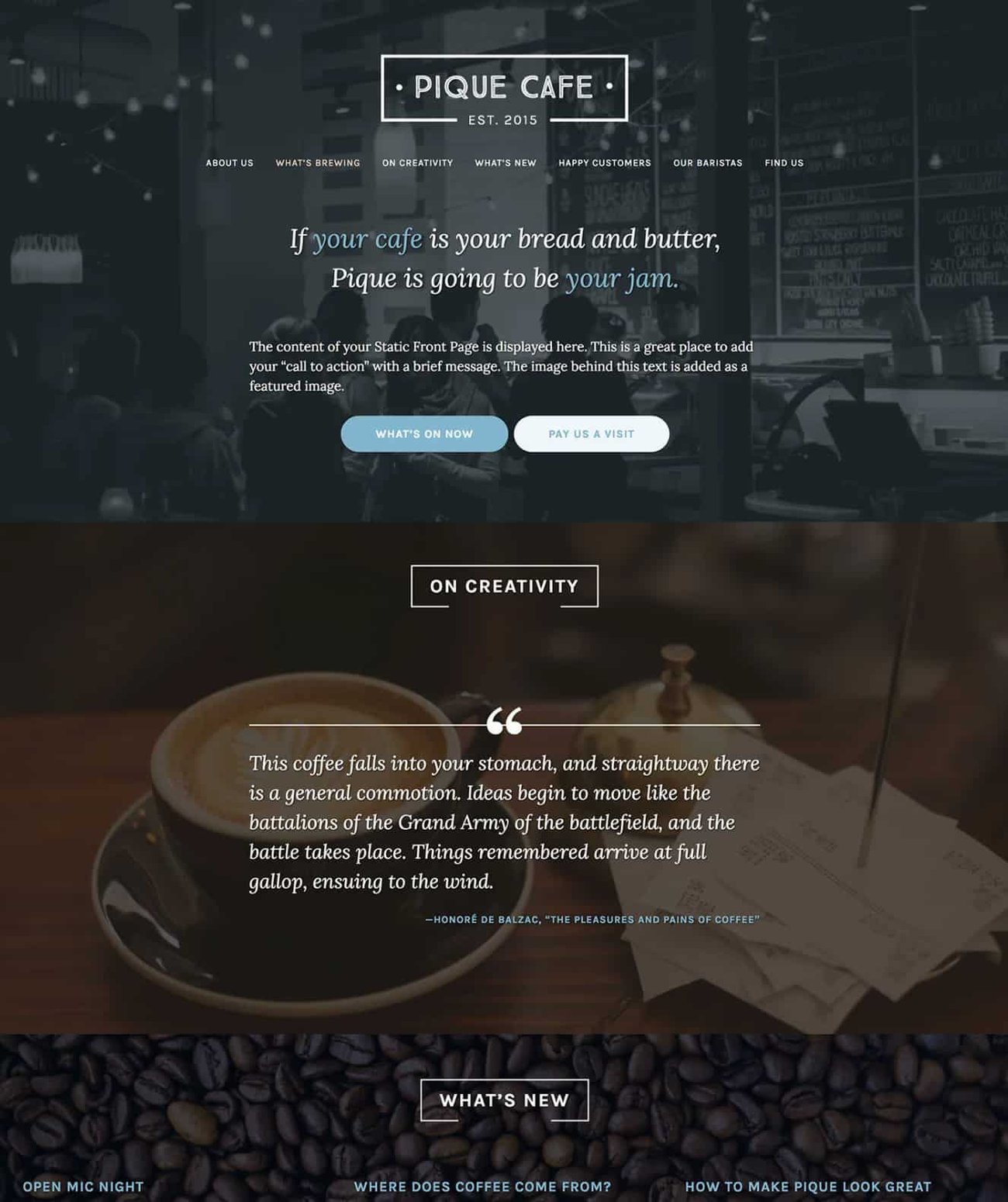 Our 25 Favorite Restaurant Website Templates