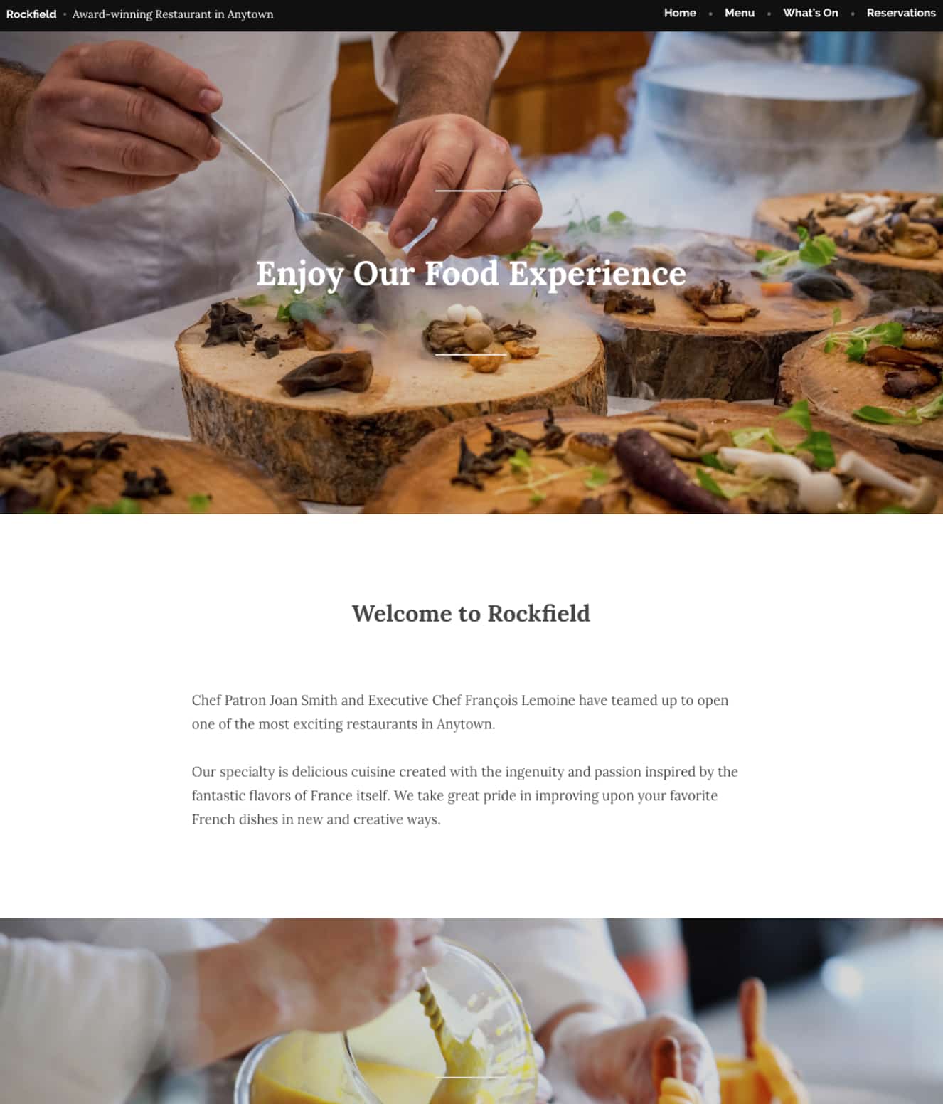Our 25 Favorite Restaurant Website Templates