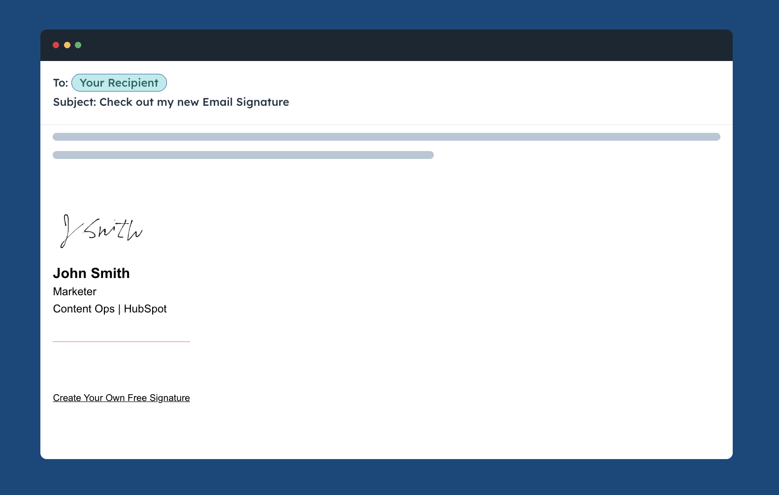 Handwritten Signature Generator | HubSpot