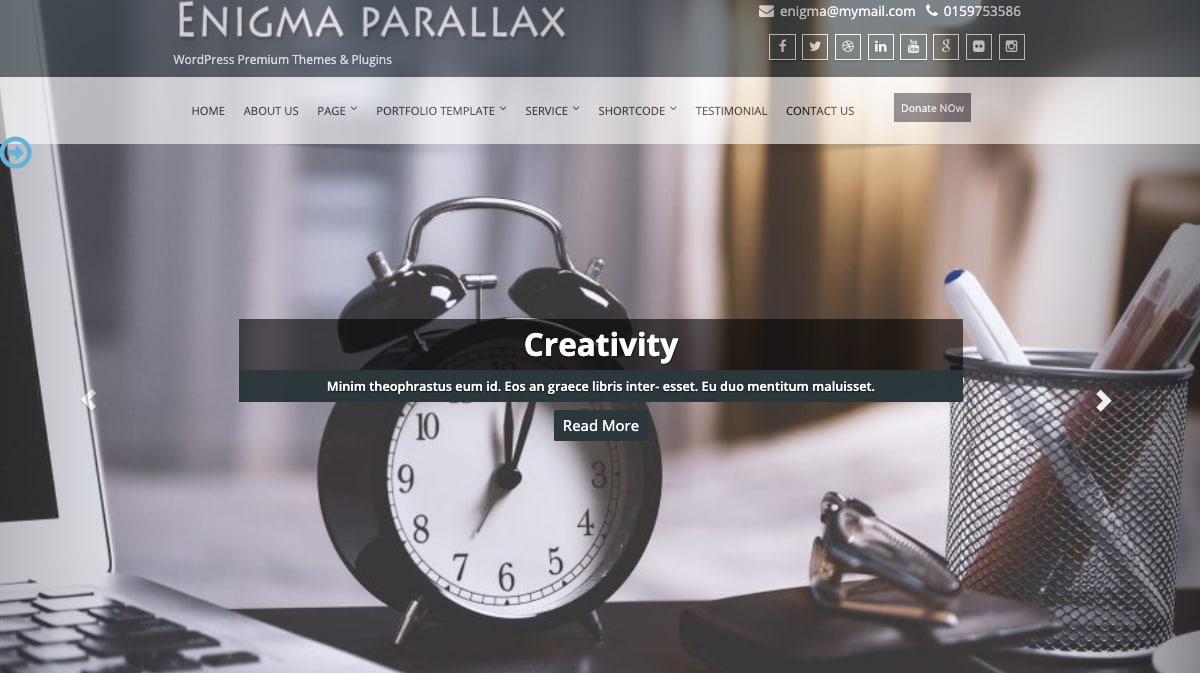 Top 13 Free Parallax Scrolling WordPress Themes