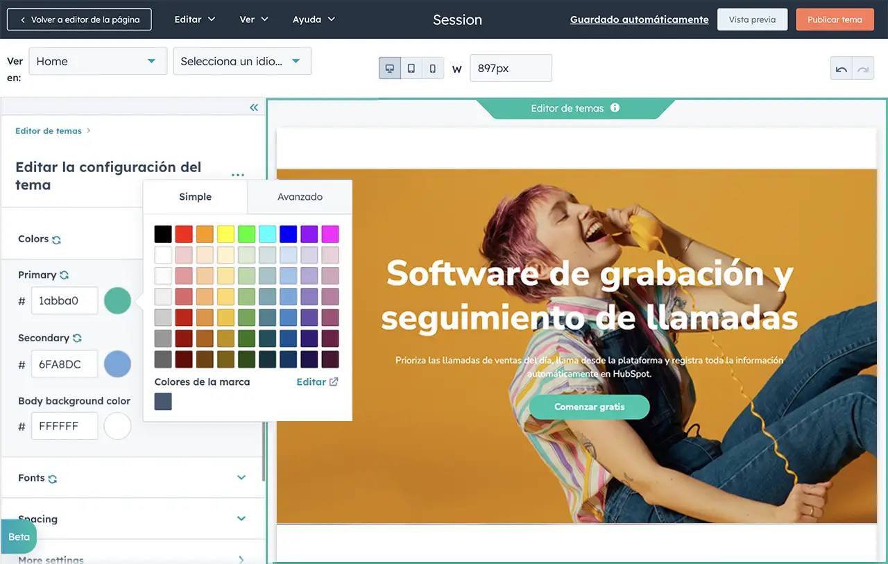 Diseña tu sitio web gratis con nuestras herramientas de CMS | HubSpot