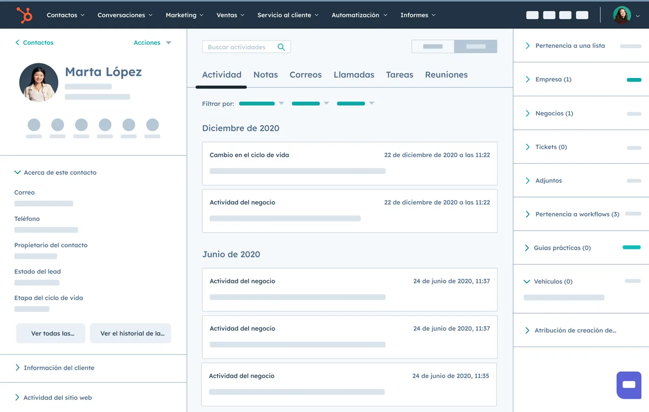 Gestión de contactos con CRM gratuito | HubSpot