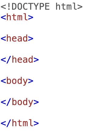 Cuál es la estructura HTML de una página web